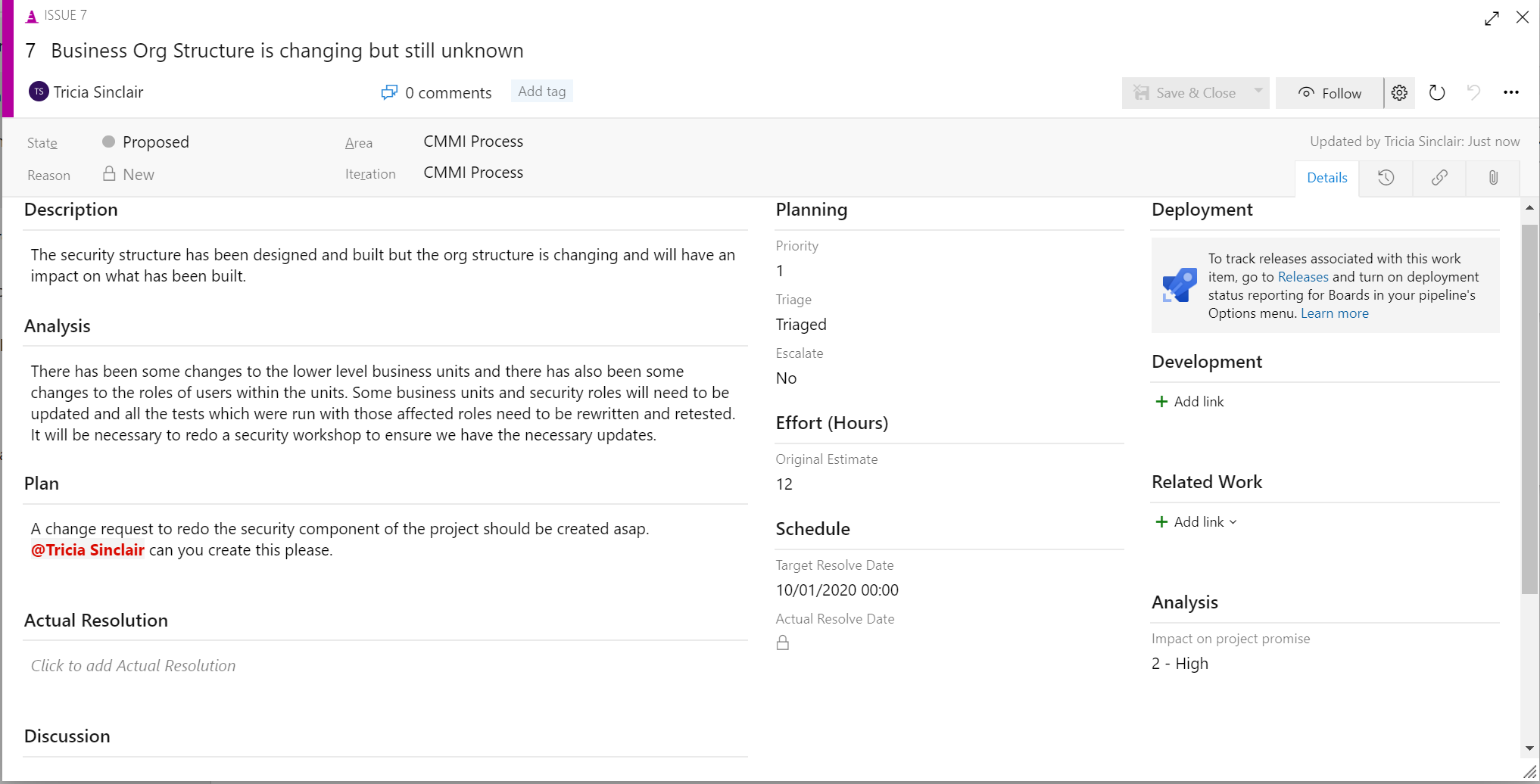 Azure DevOps Processes Part 3: Overview of the CMMI Process ...